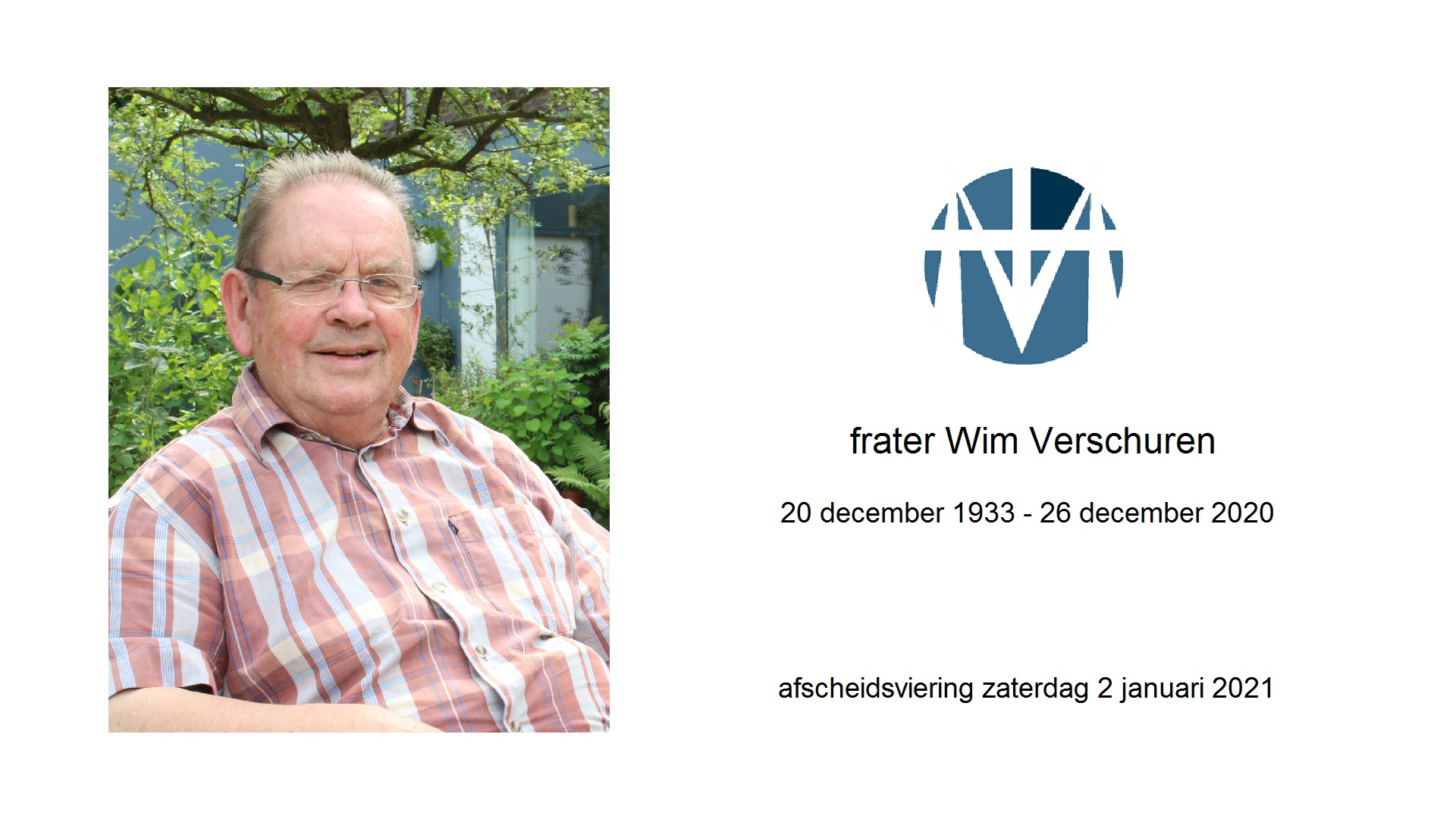 [ LIVE ] Afscheidsviering Wim Verschuren zaterdag 2-1-2021