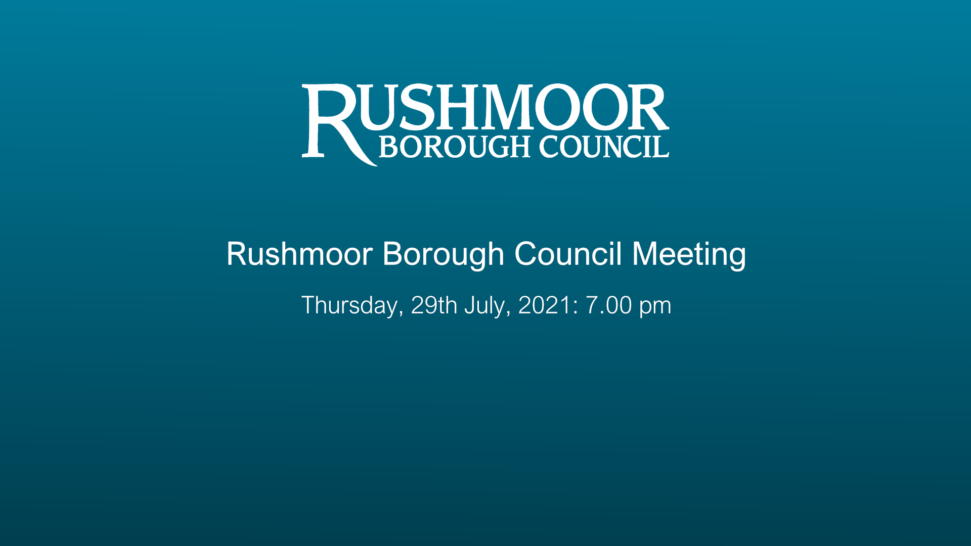 Rushmoor Borough Council Meeting